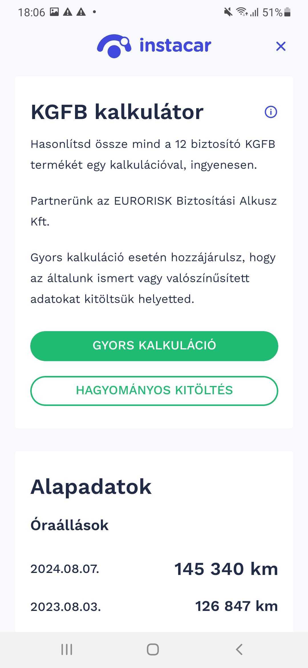 KGFB kalkulátor | Instacar